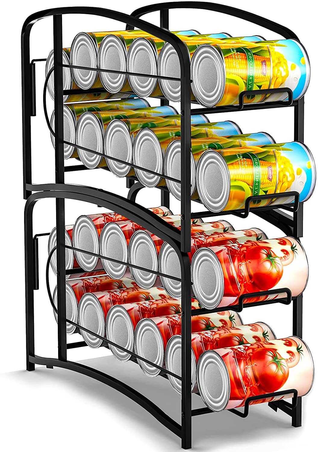 Stackable Beverage Can Dispenser Rack, Storage Organizer Holder for ...