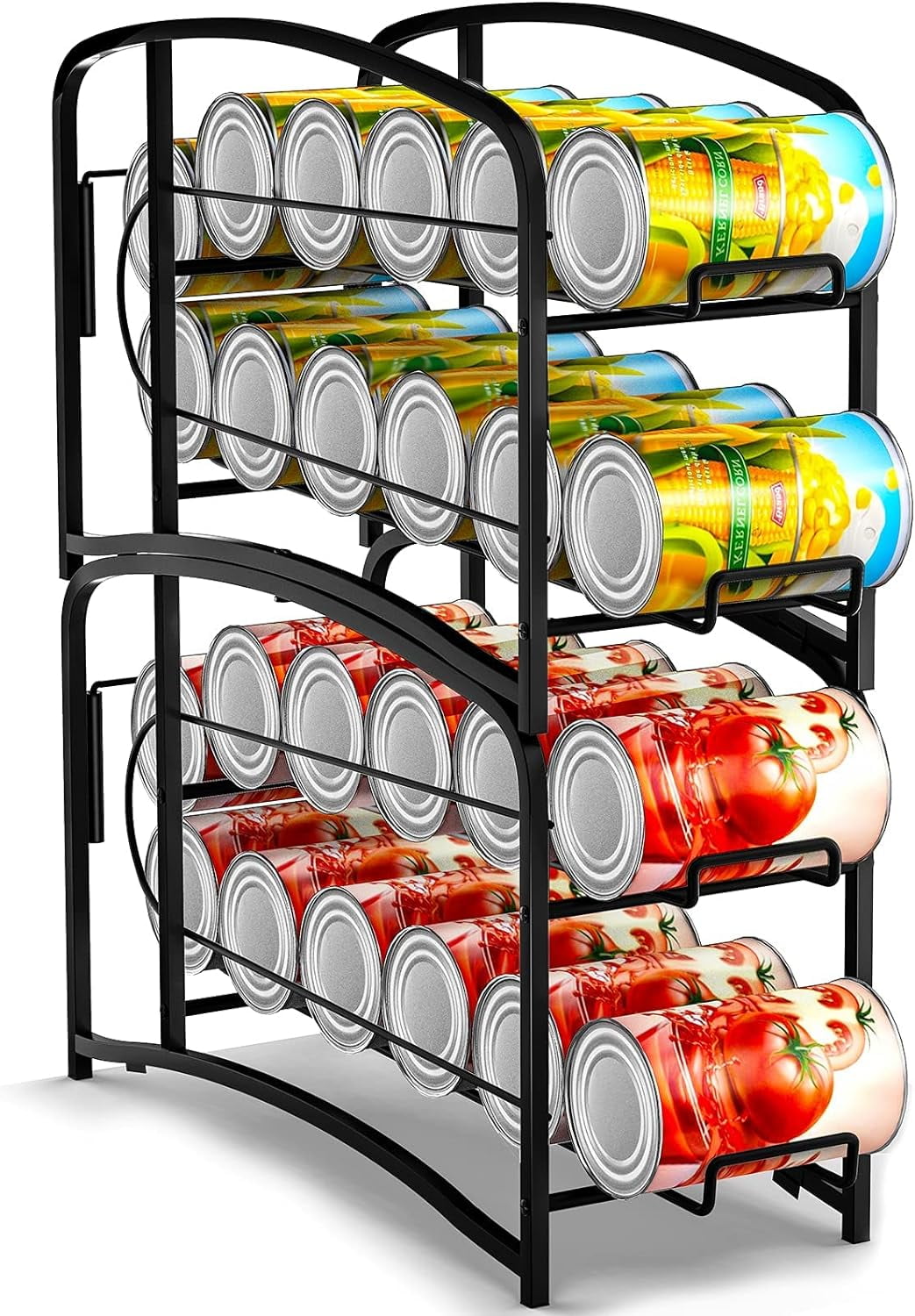 Stackable Beverage Can Dispenser Rack, Storage Organizer Holder for ...