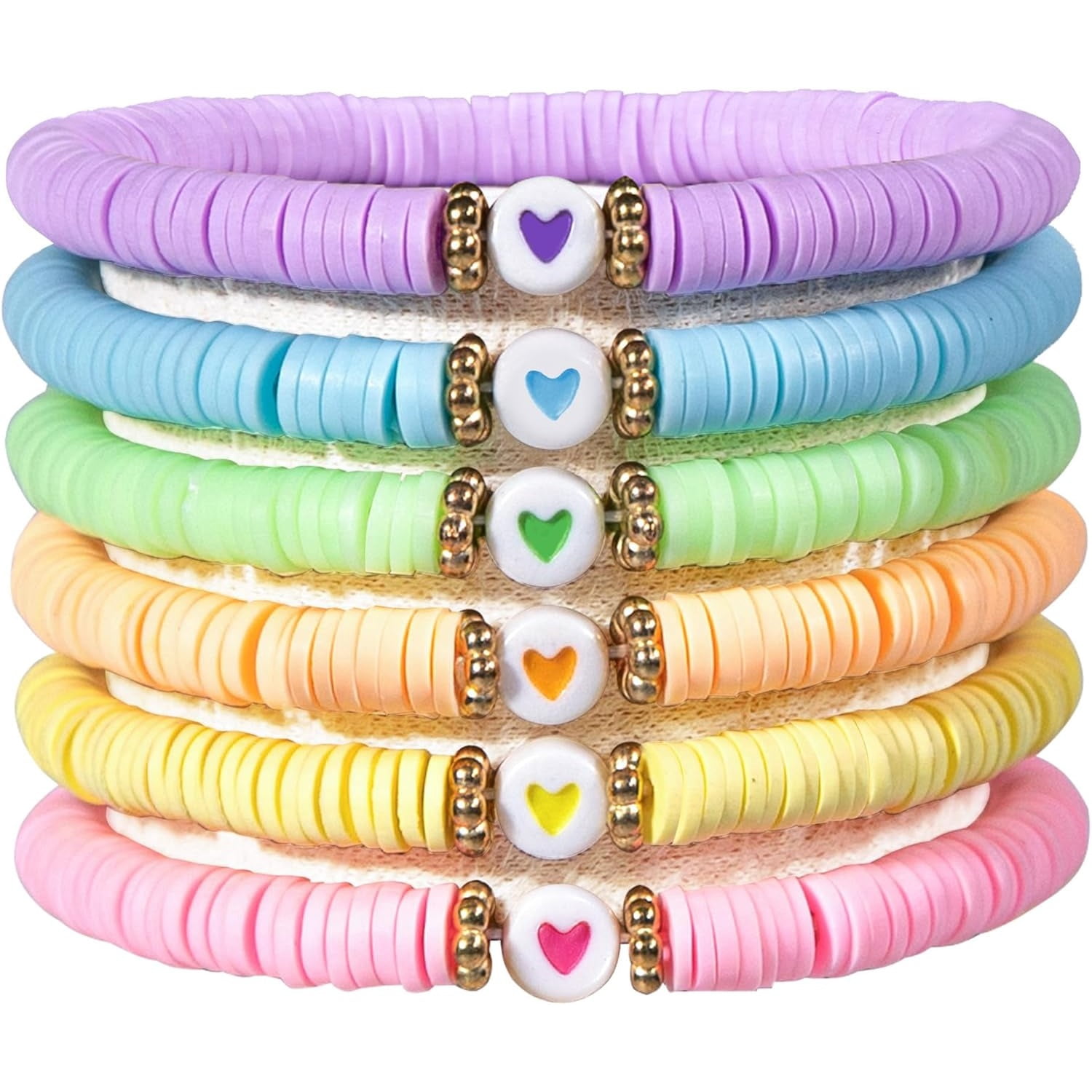 Stackable Boho Surfer Friendship Bracelet Set Preppy Style for Teen ...
