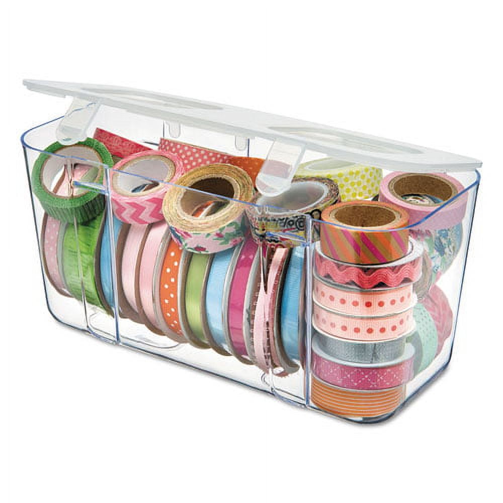 Stackable Caddy Organizer Containers, Medium, Clear | Bundle of 2 Each ...