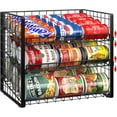 Stackable Can Rack Organizer for Pantry, Adjustable Can Storage Holder ...