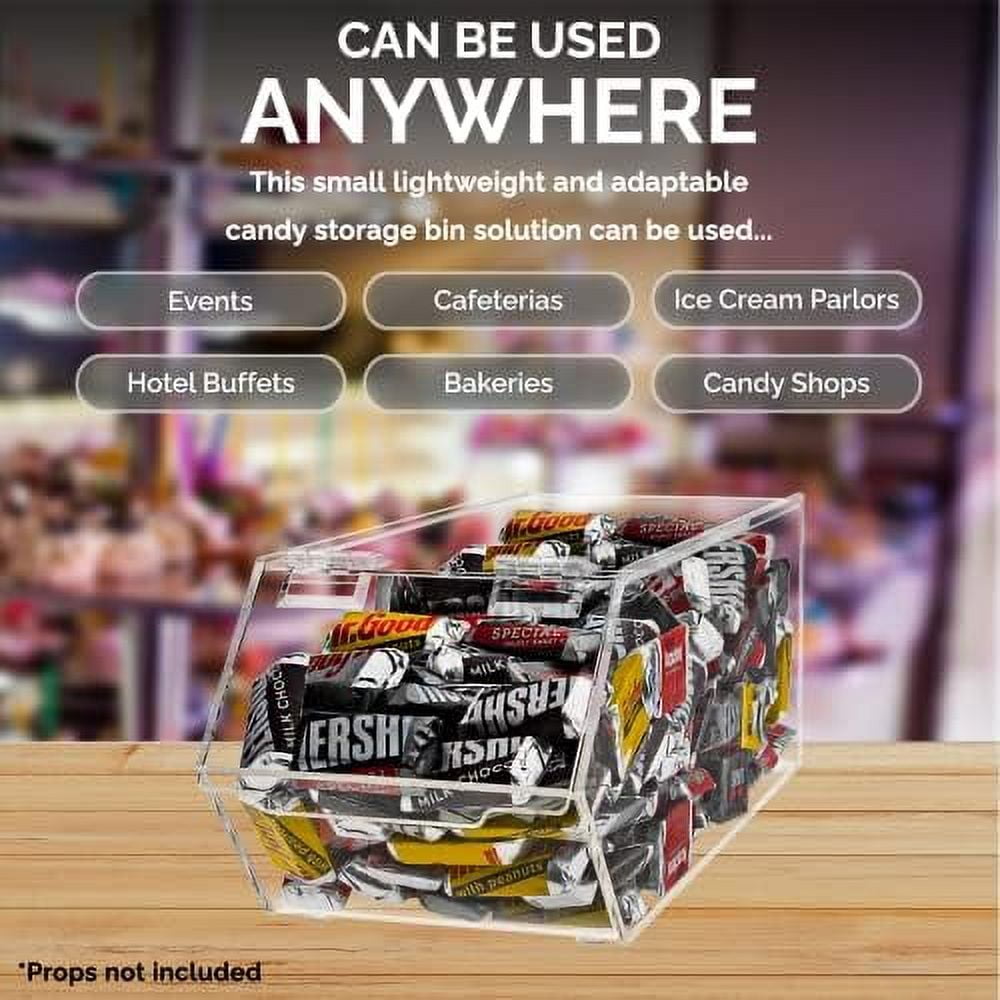 Stackable Candy Bins 3 Piece Small Medium And Large Storage Caddys With ...