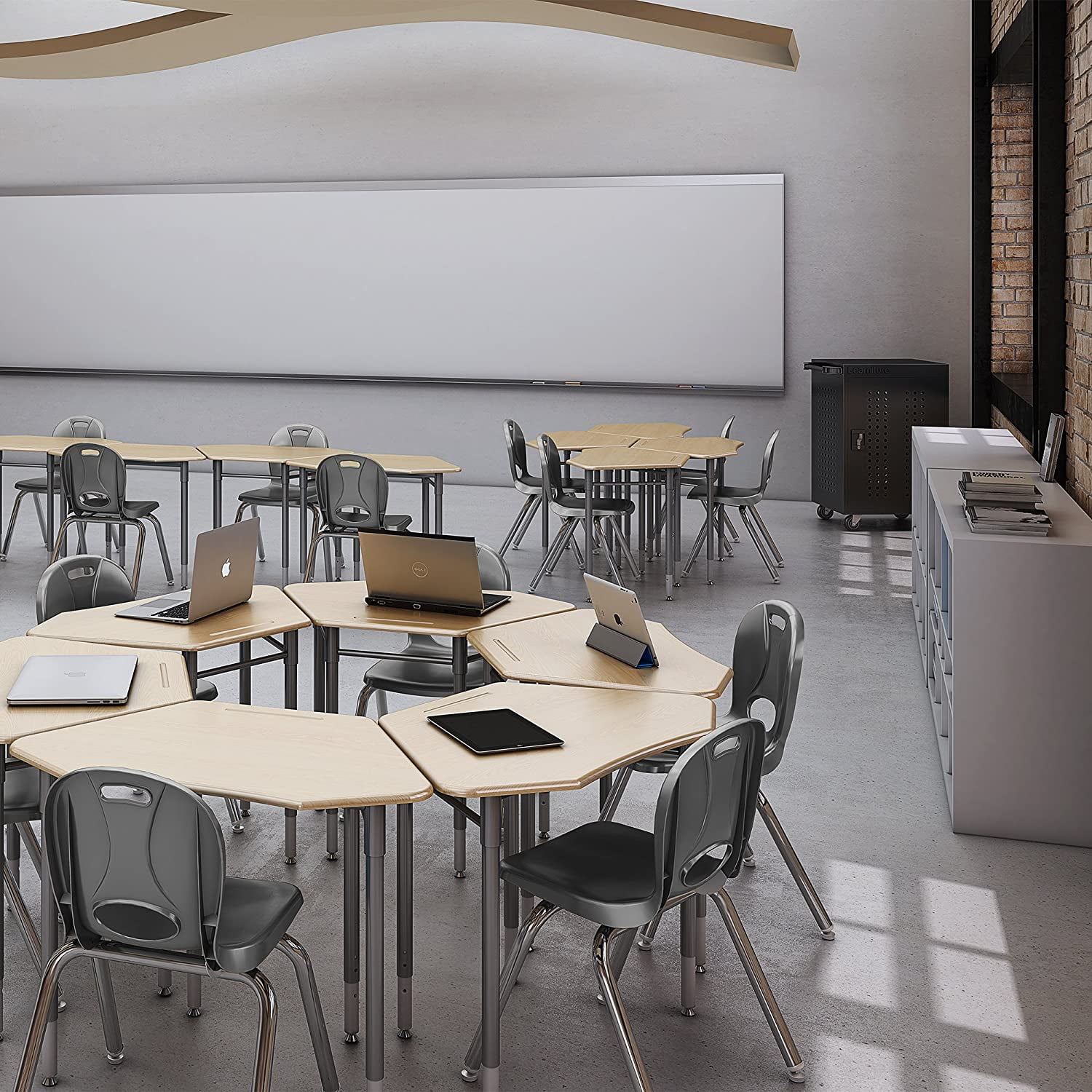 Stackable Classroom Chairs for Kids, Durable Steel Frame, Ergonomic ...