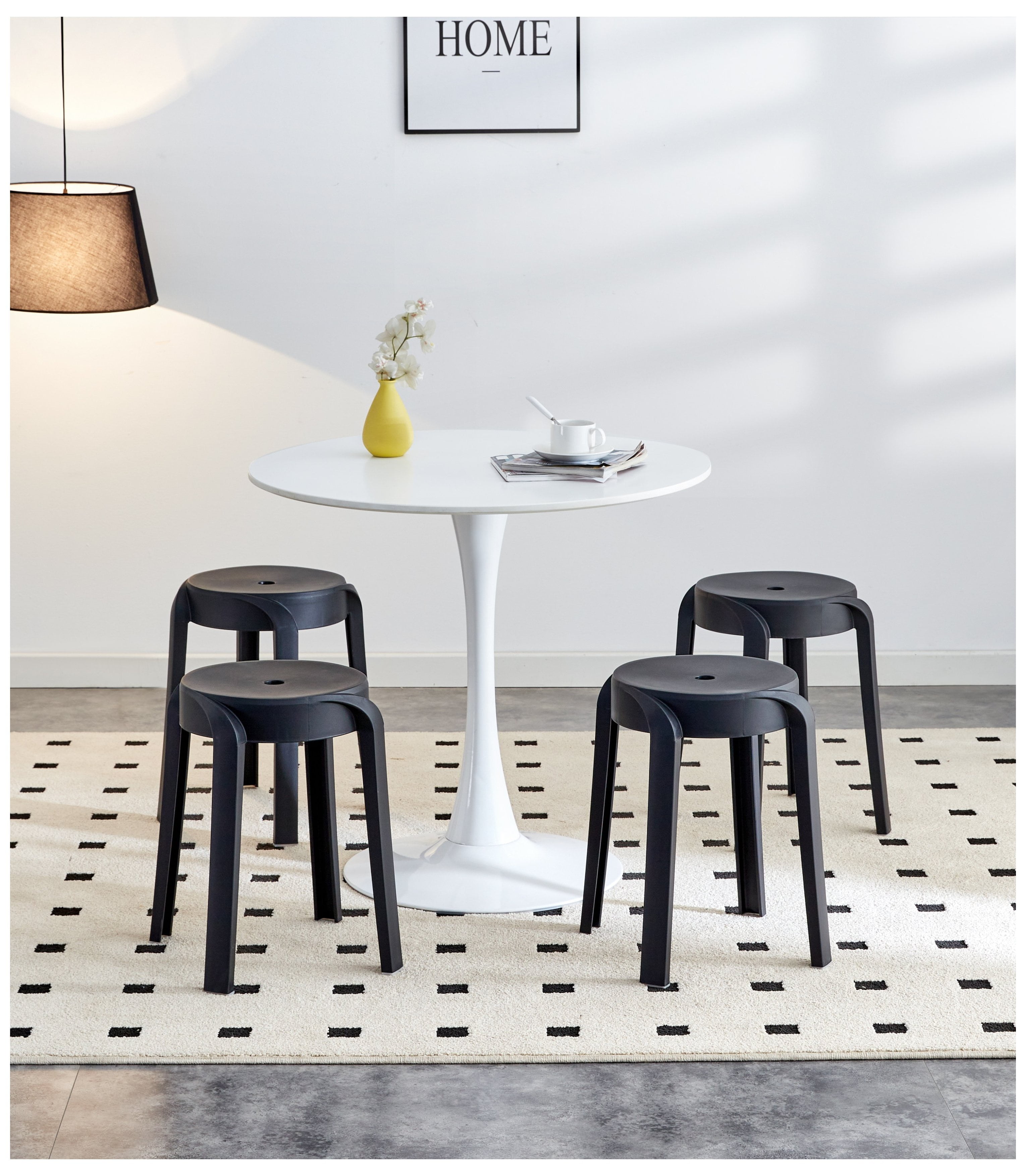 Stackable Classroom Stools 6 Pack, Plastic Nesting Stools, Colorful ...