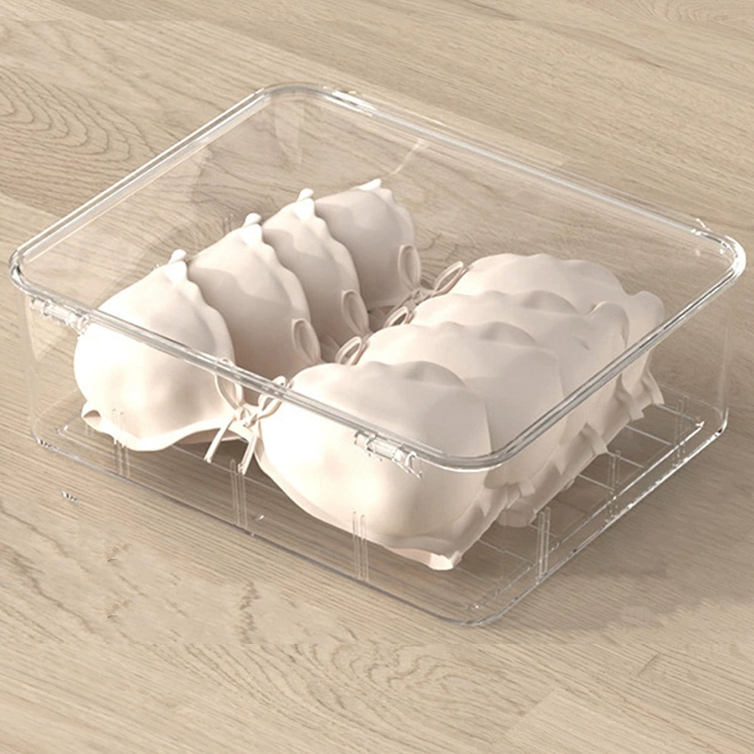 Stackable Closet Organizer for Sock Ties Belts,Bexikou Plastic Sock and ...