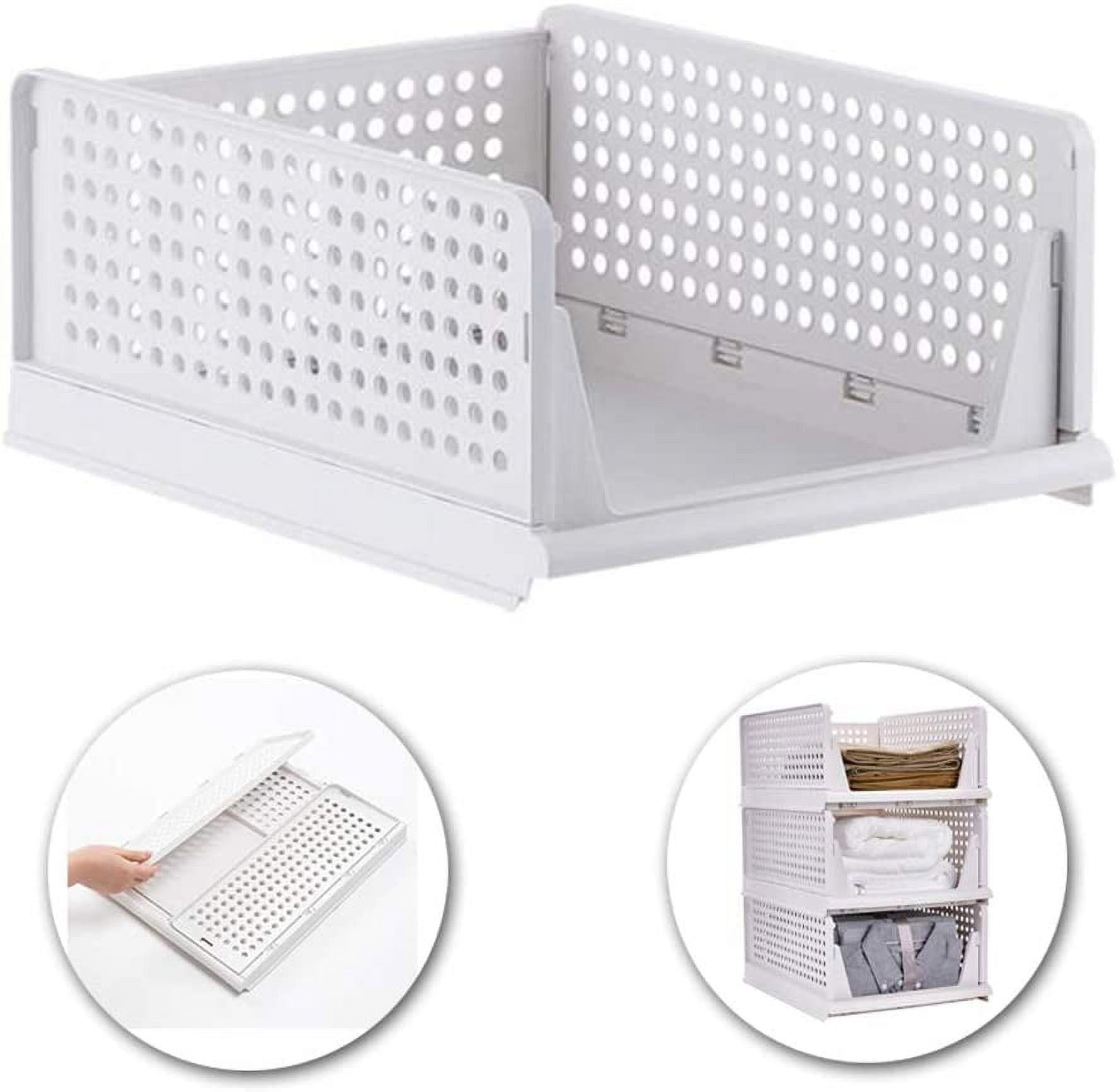 Stackable Clothes Storage Basket Organizer – Sliding Cabinet Drawer ...