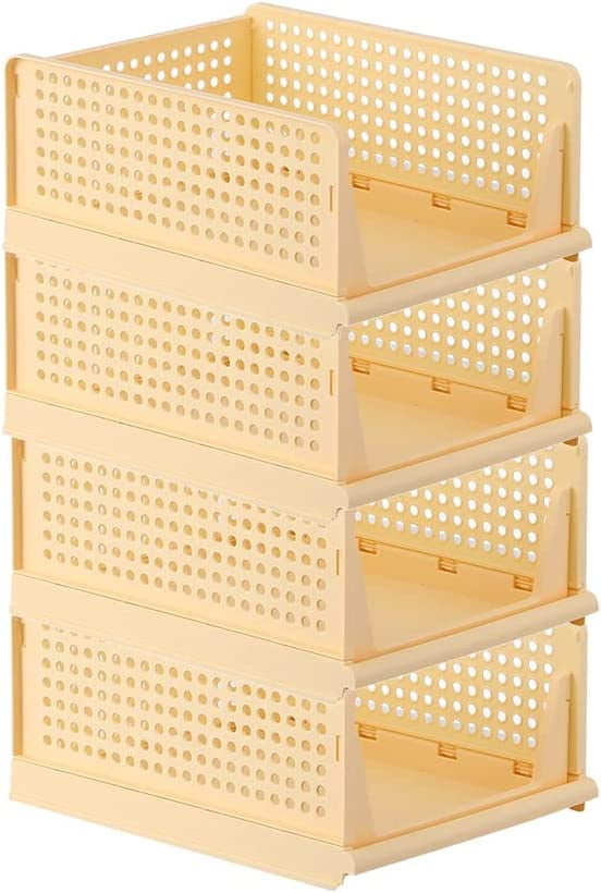 Stackable Clothes Storage Basket Organizer – Sliding Cabinet Drawer ...