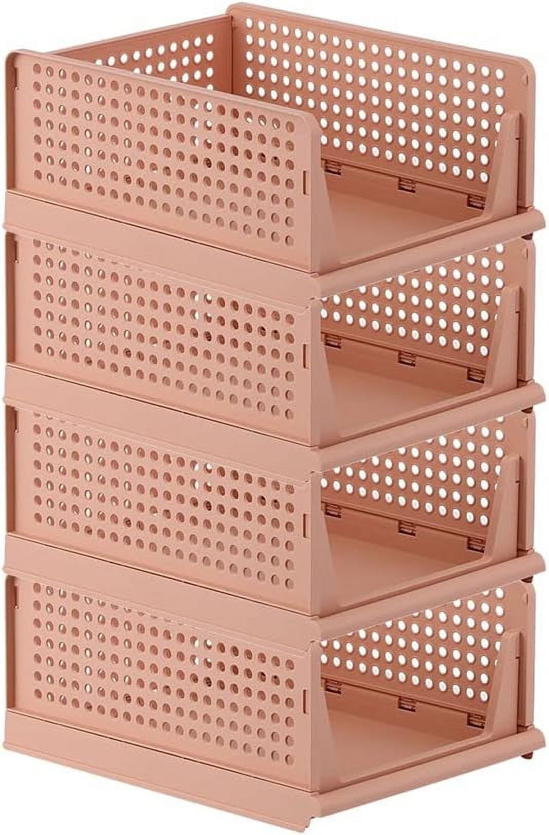 Stackable Clothes Storage Basket Organizer Sliding Cabinet Drawer Shelf ...
