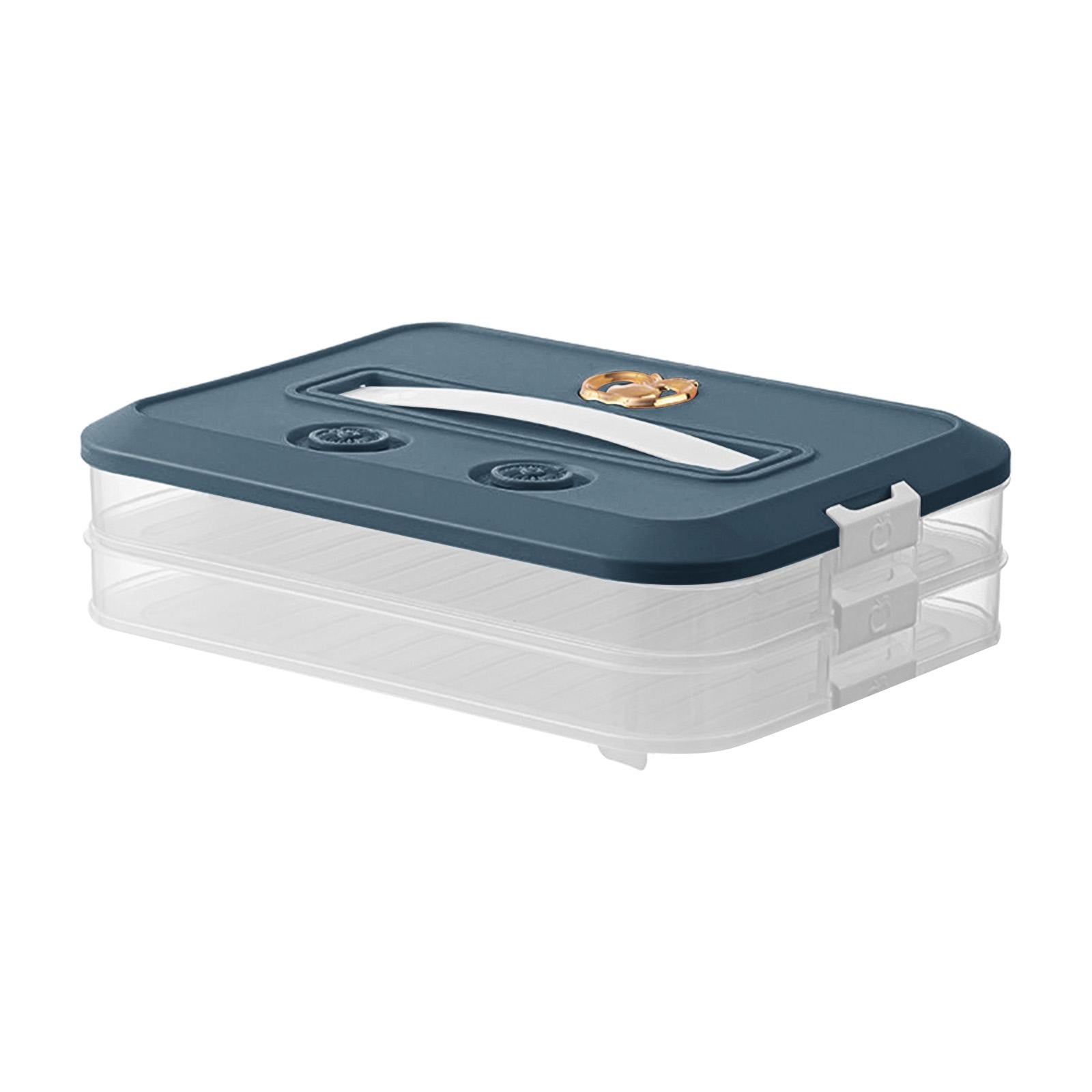 Stackable Cookie Dumpling Storage Box 1.57" Layer Height, Airtight Pp5 ...
