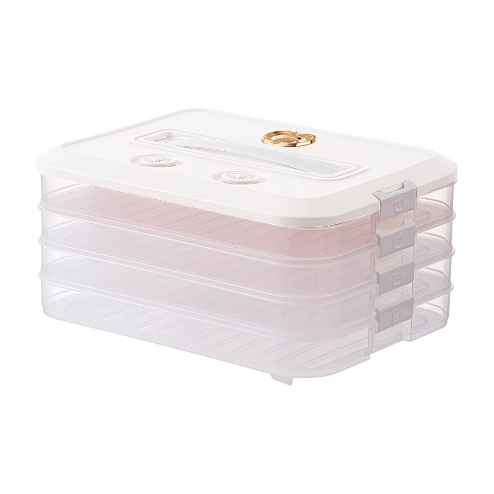 Stackable Cookie Dumpling Storage Box 1.57" Layer Height, Airtight Pp5 ...