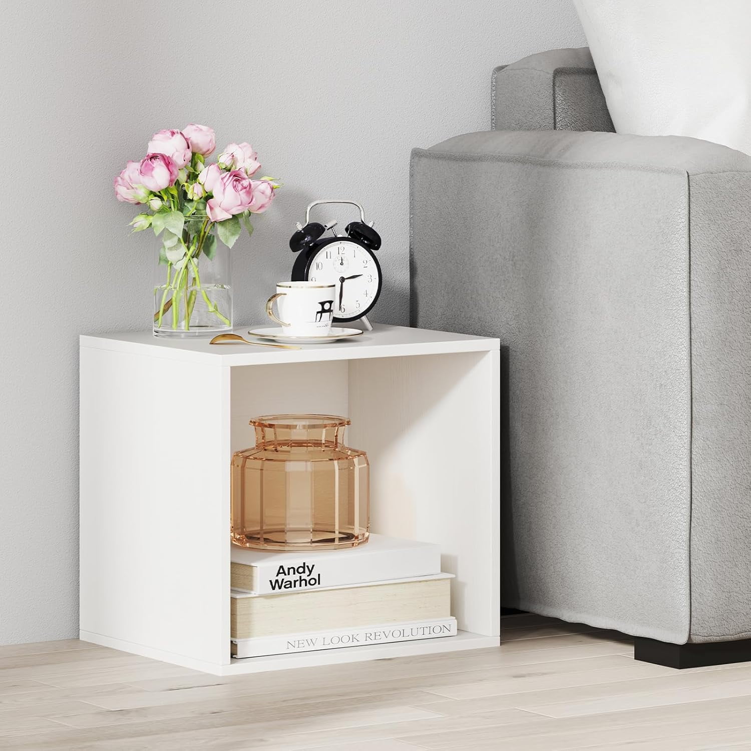 Stackable Cube Bookshelf, Modular Cubby Storage Organizer, Small ...