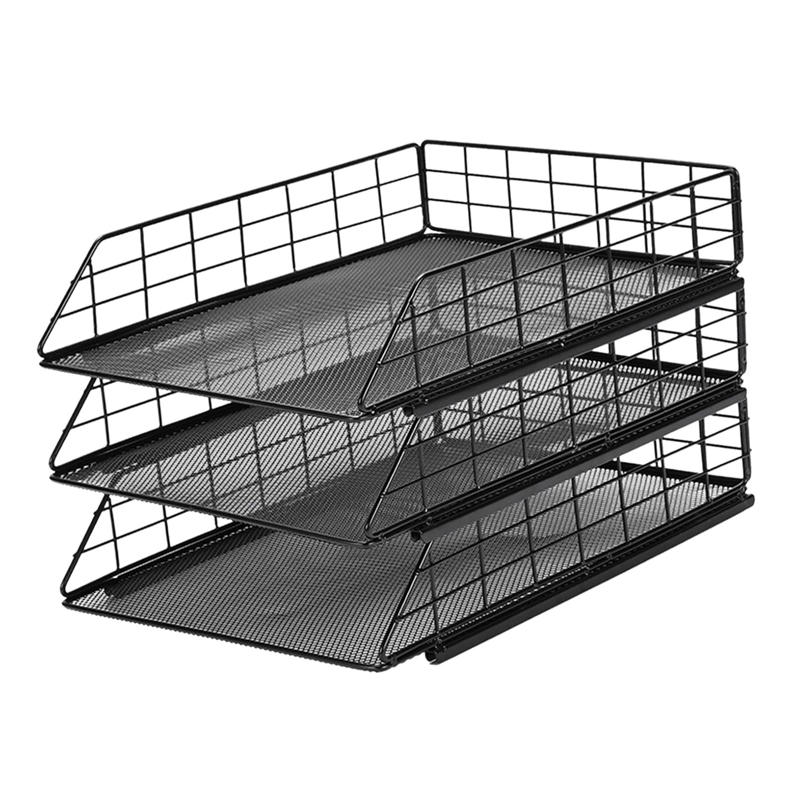 Stackable Desk Organizer Desktop File Sorter Organizer for Classroom ...