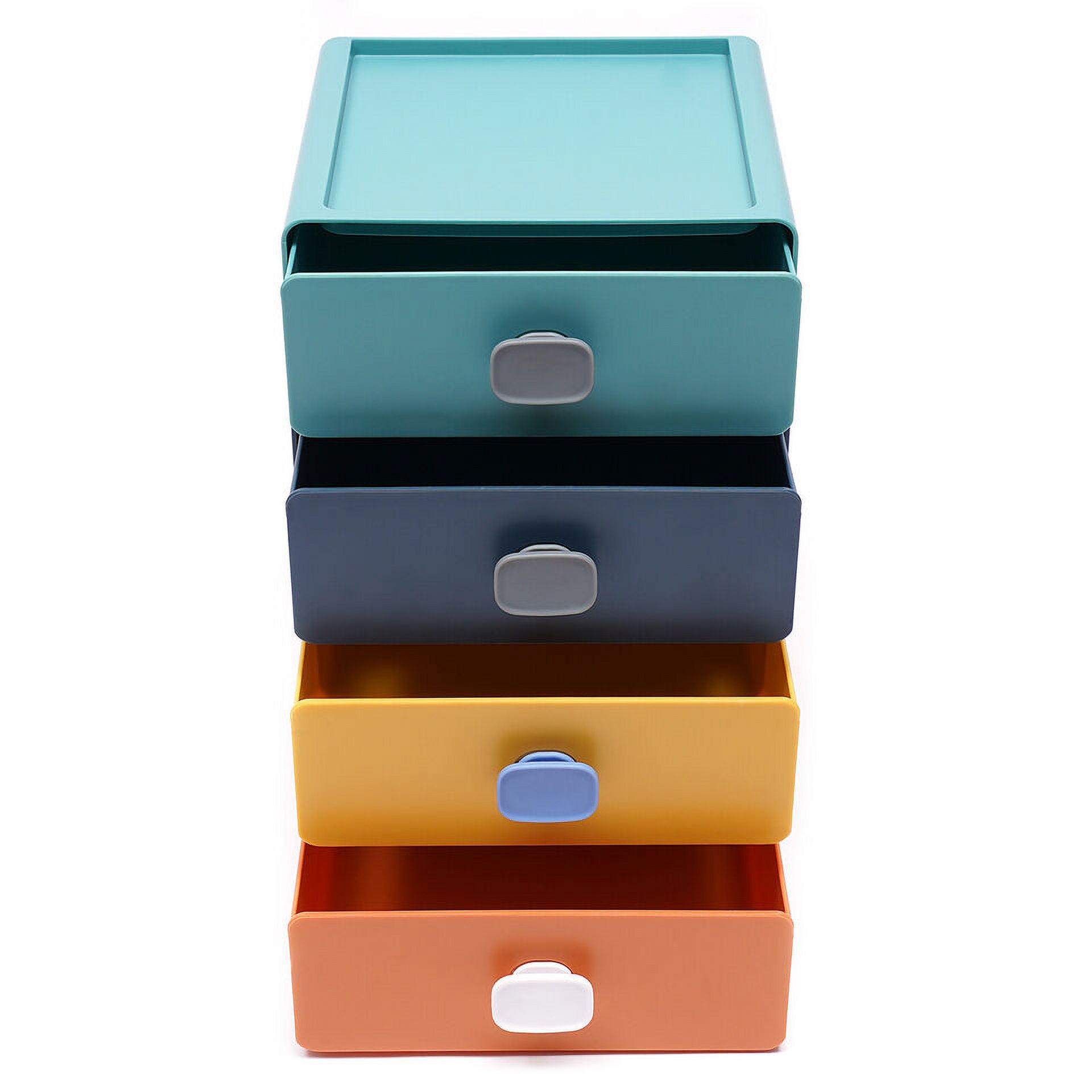 Stackable Desktop Drawer Storage Box Countertop Debris Sorting Storage ...