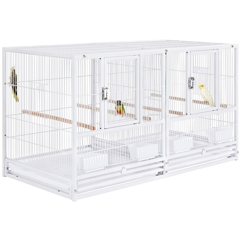 Stackable Divided Breeder Breeding Parakeet Bird Cage for Canaries ...