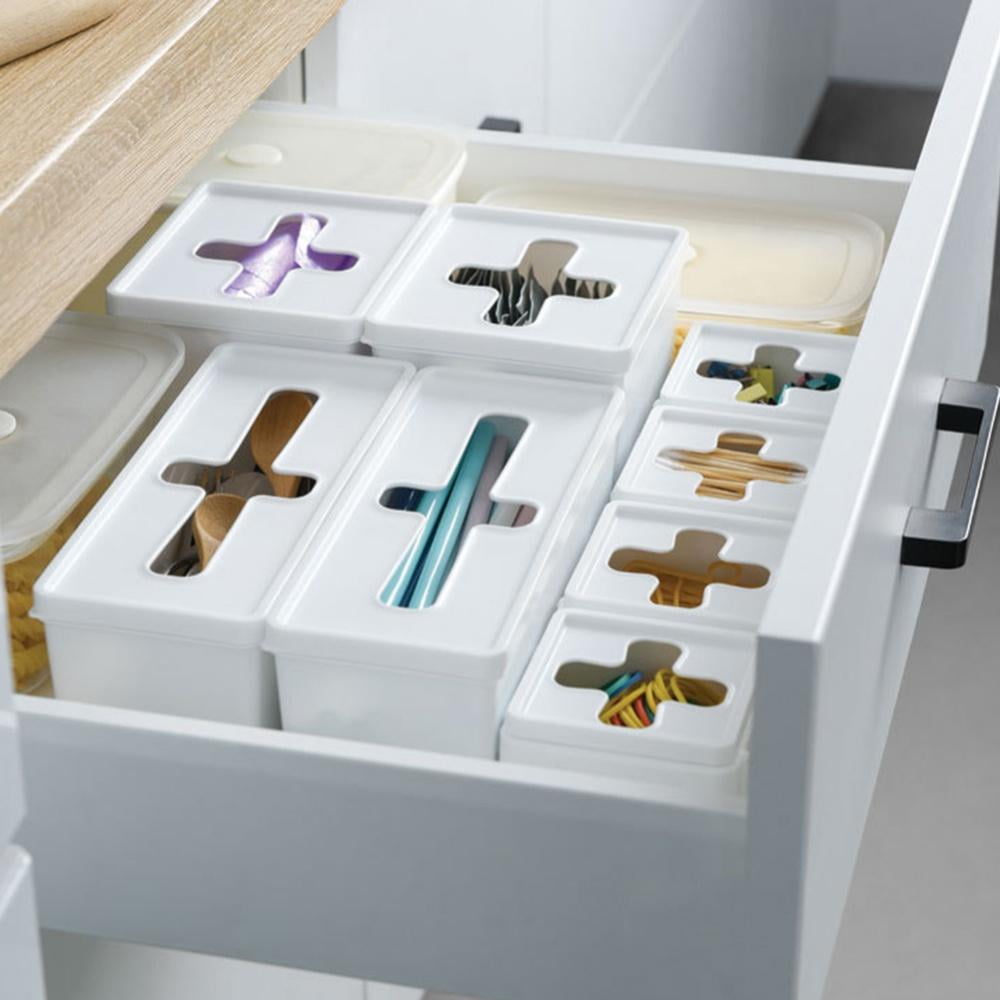 Stackable Drawer Trash Bag Dispenser (Rectangle/Square)Tissue Storage ...