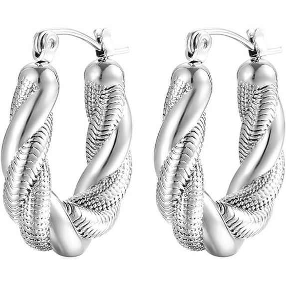 Stackable Earrings for Women, Tiny Hoop Earrings for Women Twisted U ...