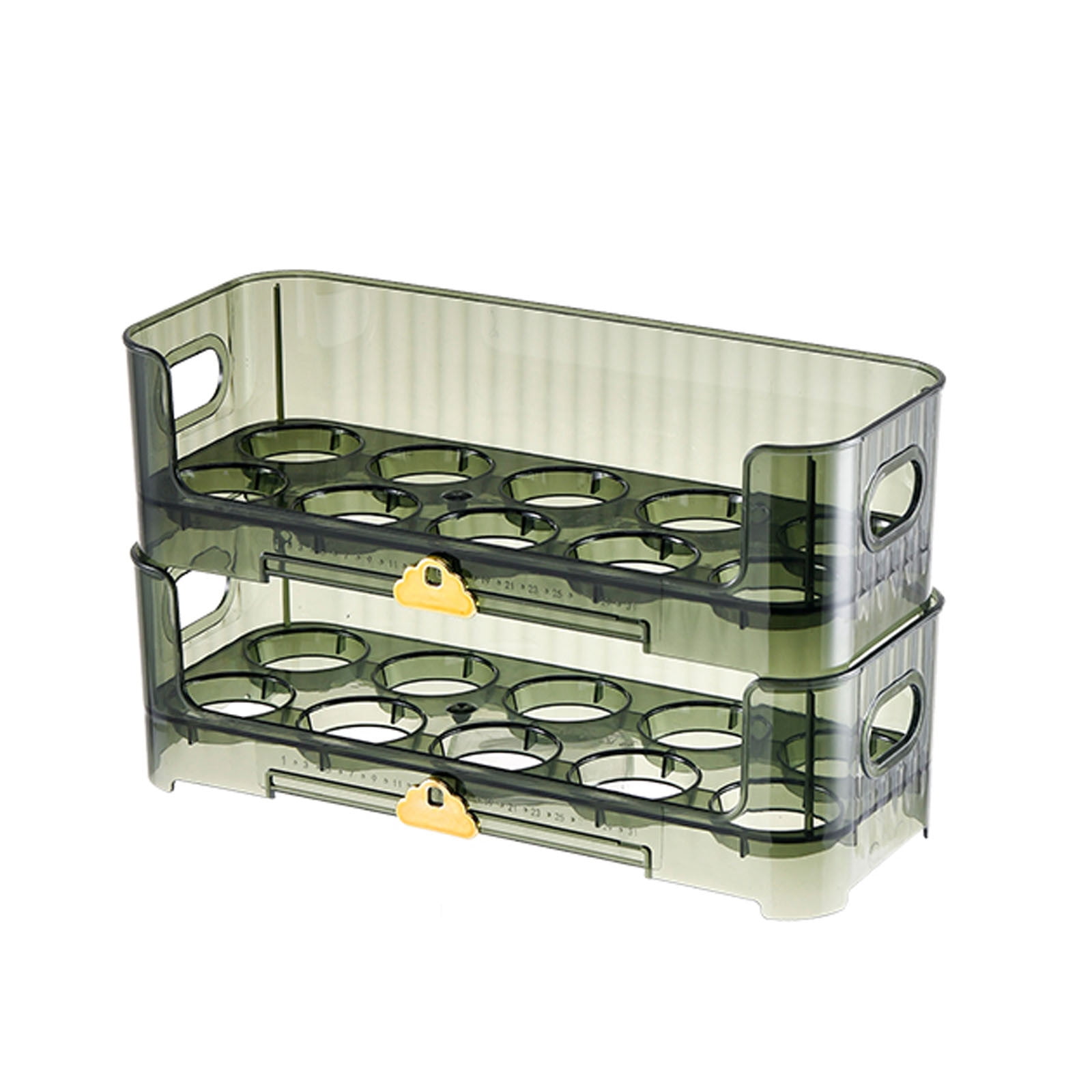 Stackable Egg Storage Container PET ABS Material Secure Lid Vertical ...