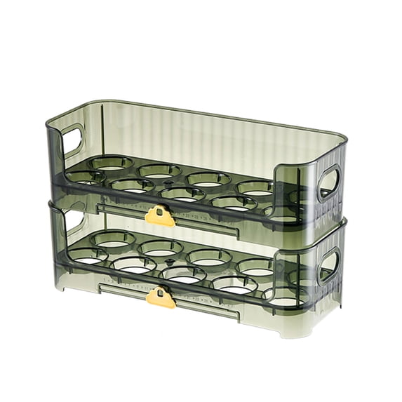 Stackable Egg Storage Container PET ABS Material Secure Lid Vertical ...