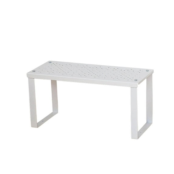 Stackable Expandable Metal and Engineered White Kitchen Cabinet ...