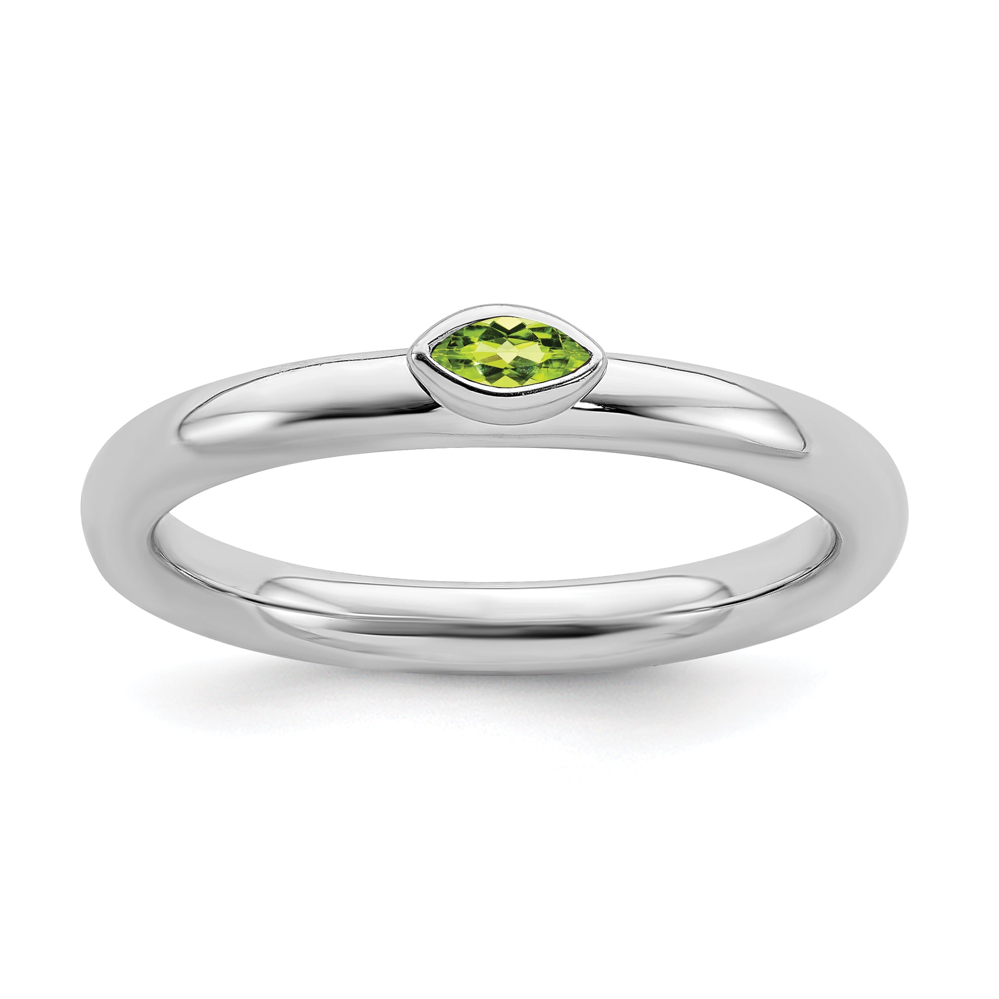 Stackable Expressions Sterling Silver Peridot Ring - Walmart.com
