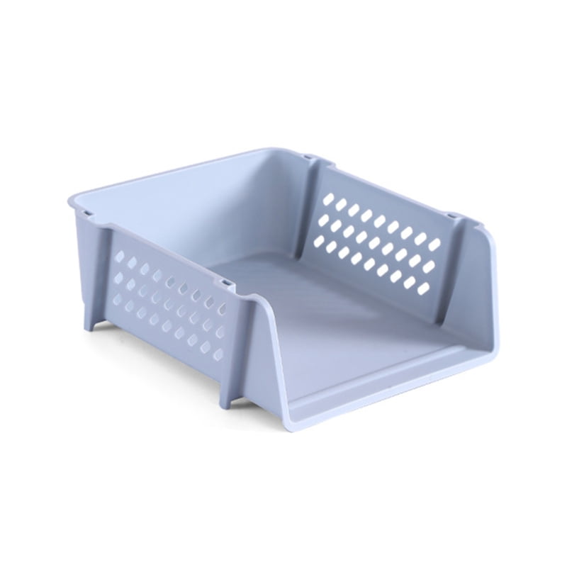 Stackable File Holder Tray Skincare Storage Container Office Desk ...