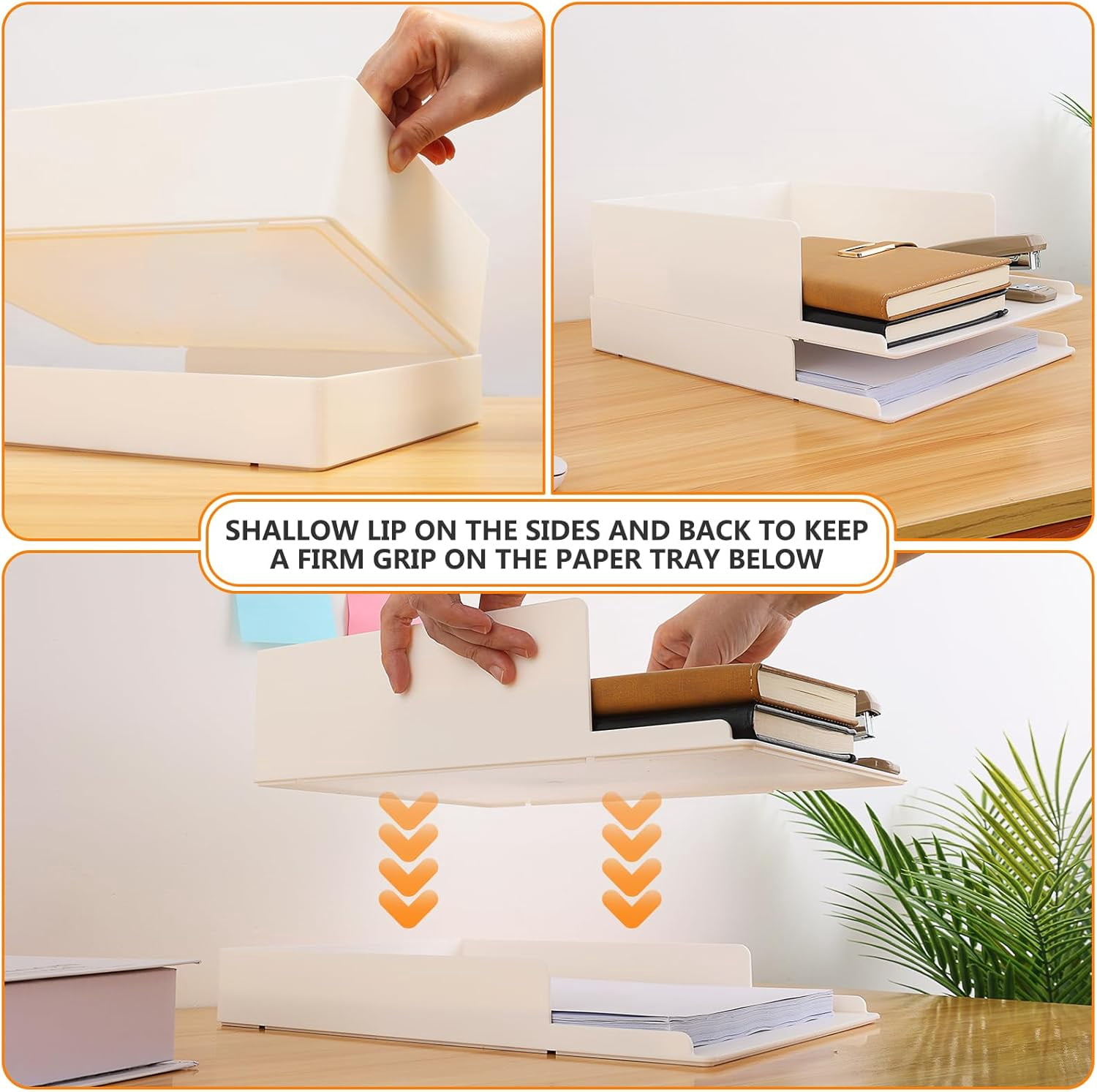 Stackable-File-Organizers for Office Supply Organizers with 2-Tier ...