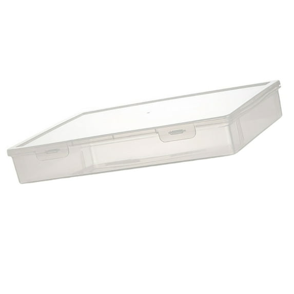 Stackable File Storage Box Water Resistant Clear Document Organiser ...