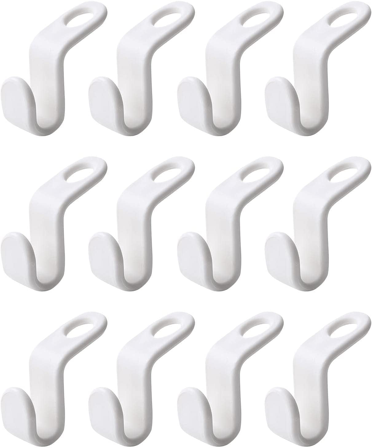 Stackable Hanger Extender Clips, 6/12/24 PCS Connector Hooks for Closet ...