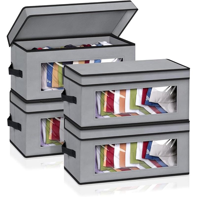 Stackable Hat Organzier for Baseball Caps, 2 PCS Hat Storage Boxes for ...