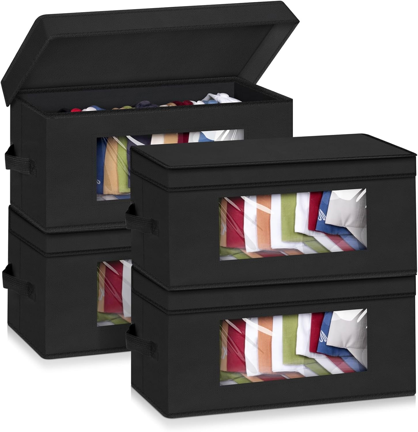 Stackable Hat Organzier for Baseball Caps | 4 PCS Hat Storage Casees ...