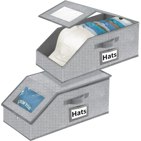 Stackable Hat Storage for Baseball Caps, Holds up to 24 Caps Hat ...