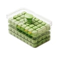 Stackable Ice Cube Tray Set with Airtight Storage Box, Easy Release 3 ...