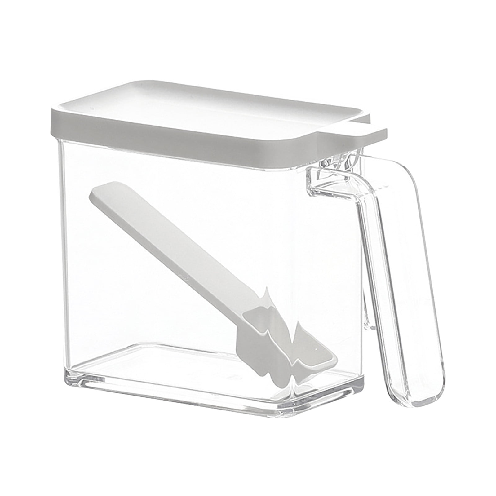 Stackable Kitchen Spice Jars with Press-to-Open Lids | Transparent ...