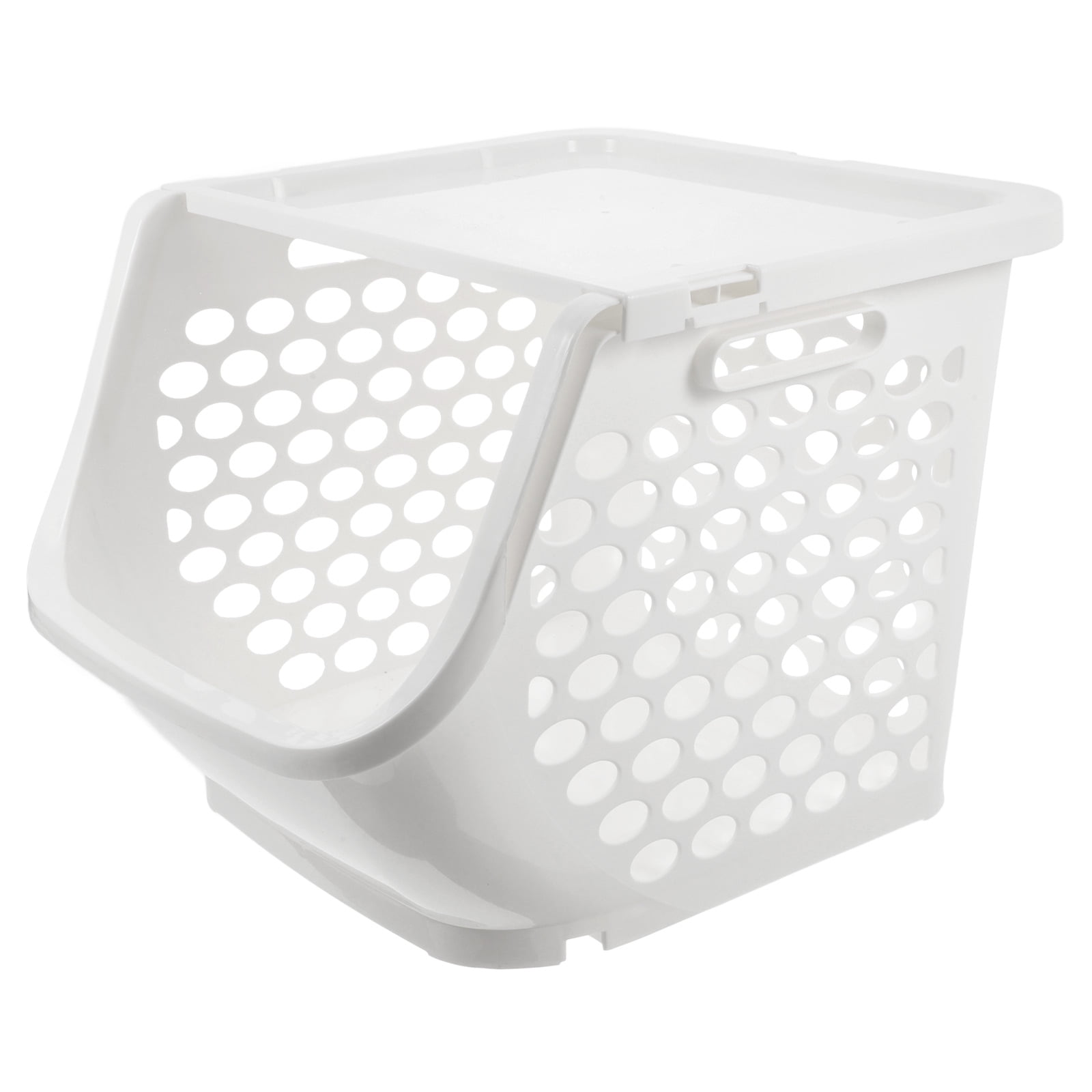 Stackable Kitchen Storage Bins Countertop Plastic Organizer Baskets ...