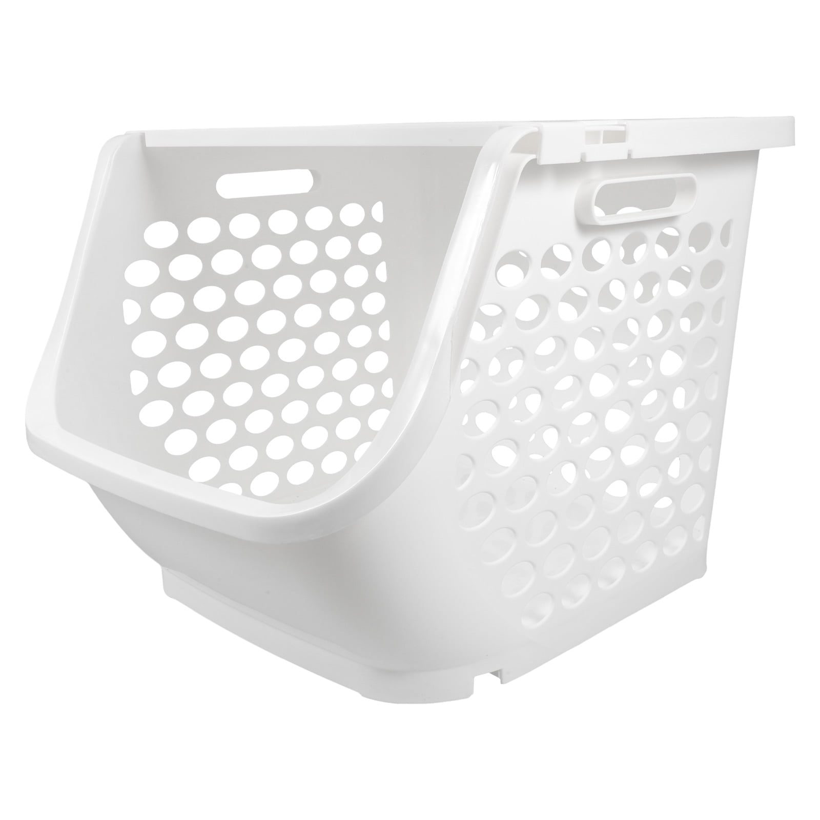 Stackable Kitchen Storage Bins Plastic Organizer Baskets Pantry ...