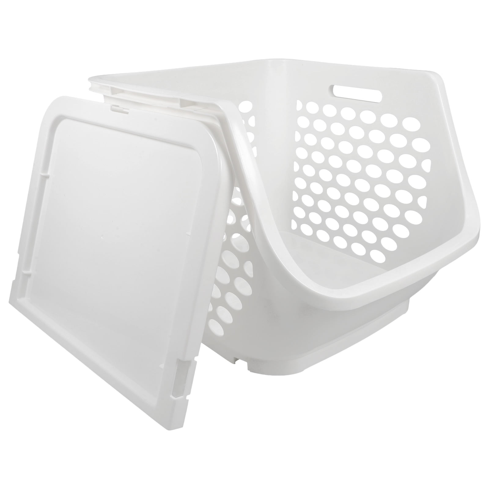 Stackable Kitchen Storage Bins Plastic Organizer Baskets Pantry ...