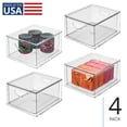 Stackable Kitchen Storage Drawer - Pull-Out Sliding Bin for Fridge ...