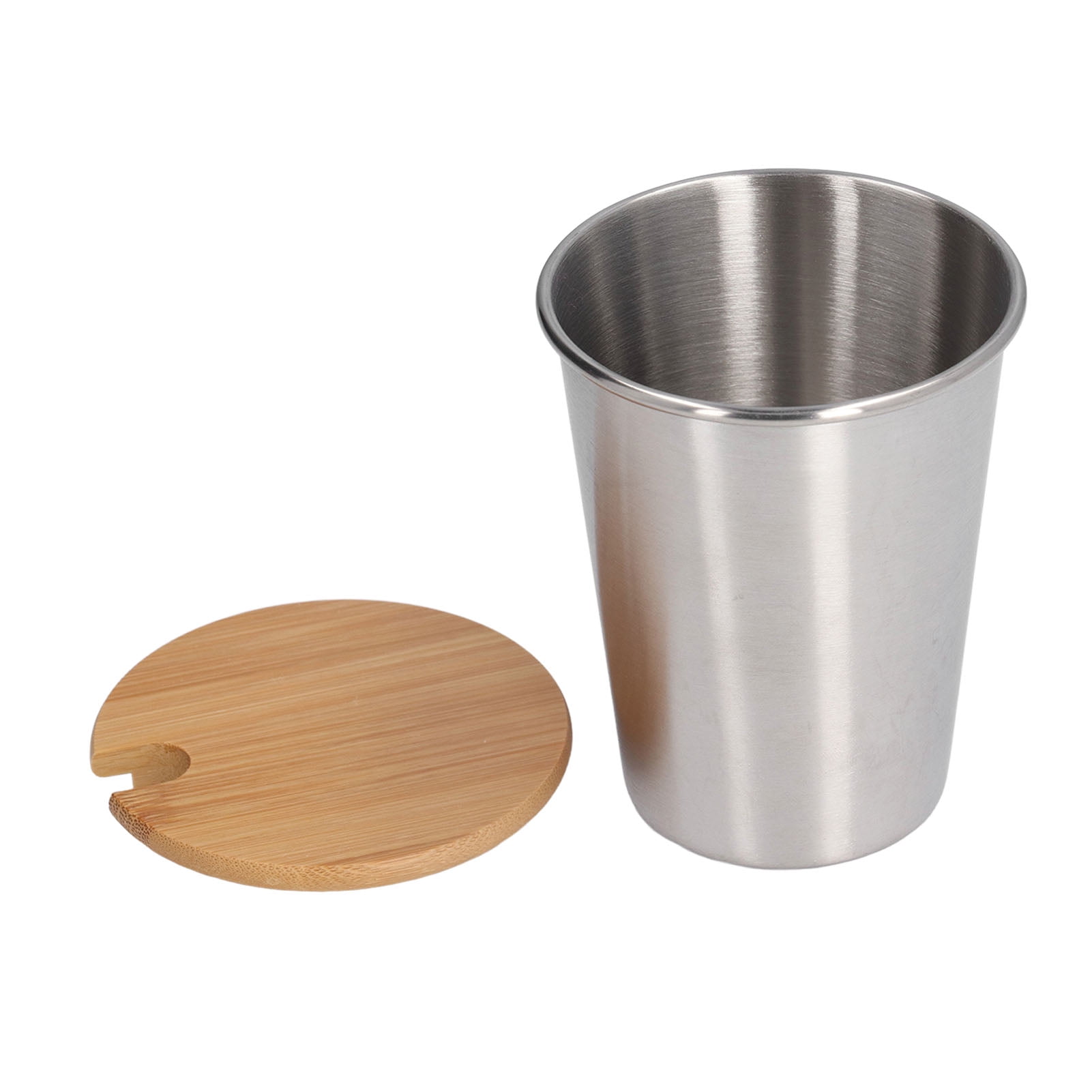 Stackable, Lid Included for Coffee, Beer, Milk, Stainless Steel Finish ...