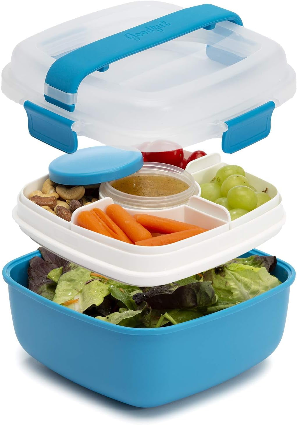 Stackable Lunch Box Container, Bento Style Storage with Removeable ...