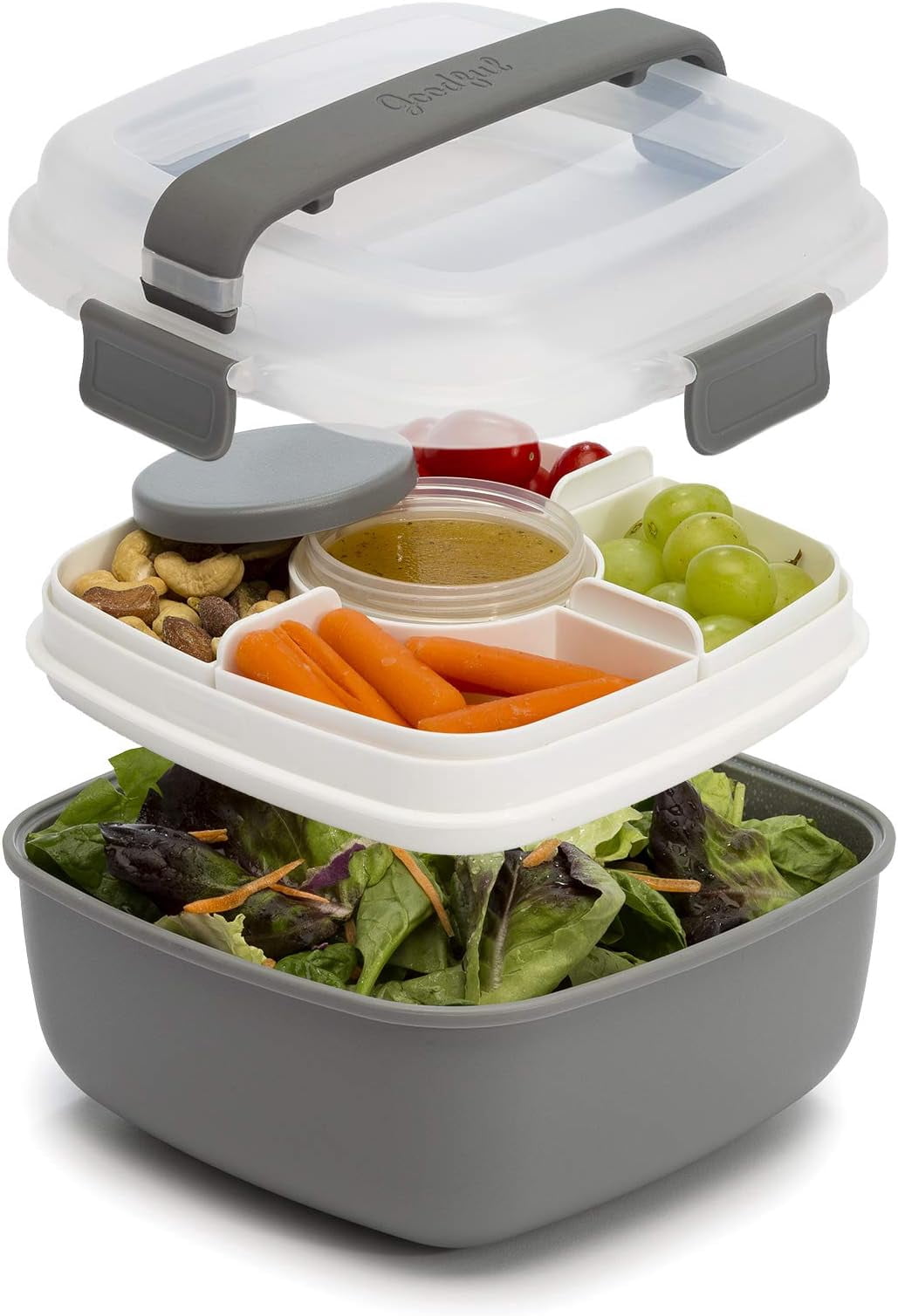 Stackable Lunch Box Container, Bento Style Storage with Removeable ...