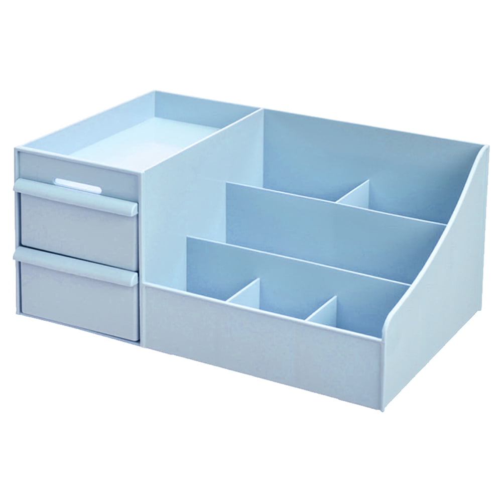 Stackable Makeup Organizer with Drawers, Plastic Storage Box Countertop ...