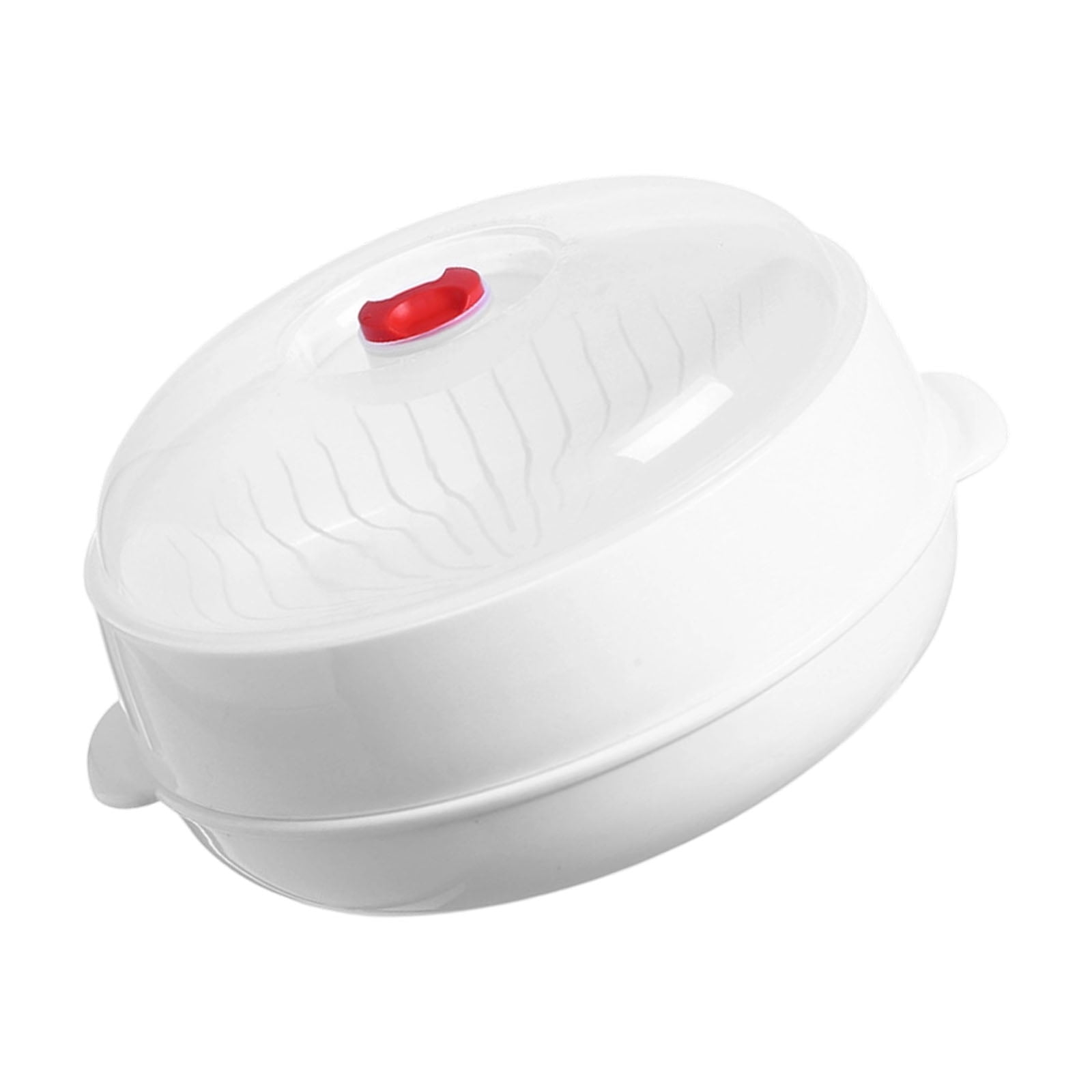 Stackable Microwave Steaming Container with Quick-Release Vents, Handle ...