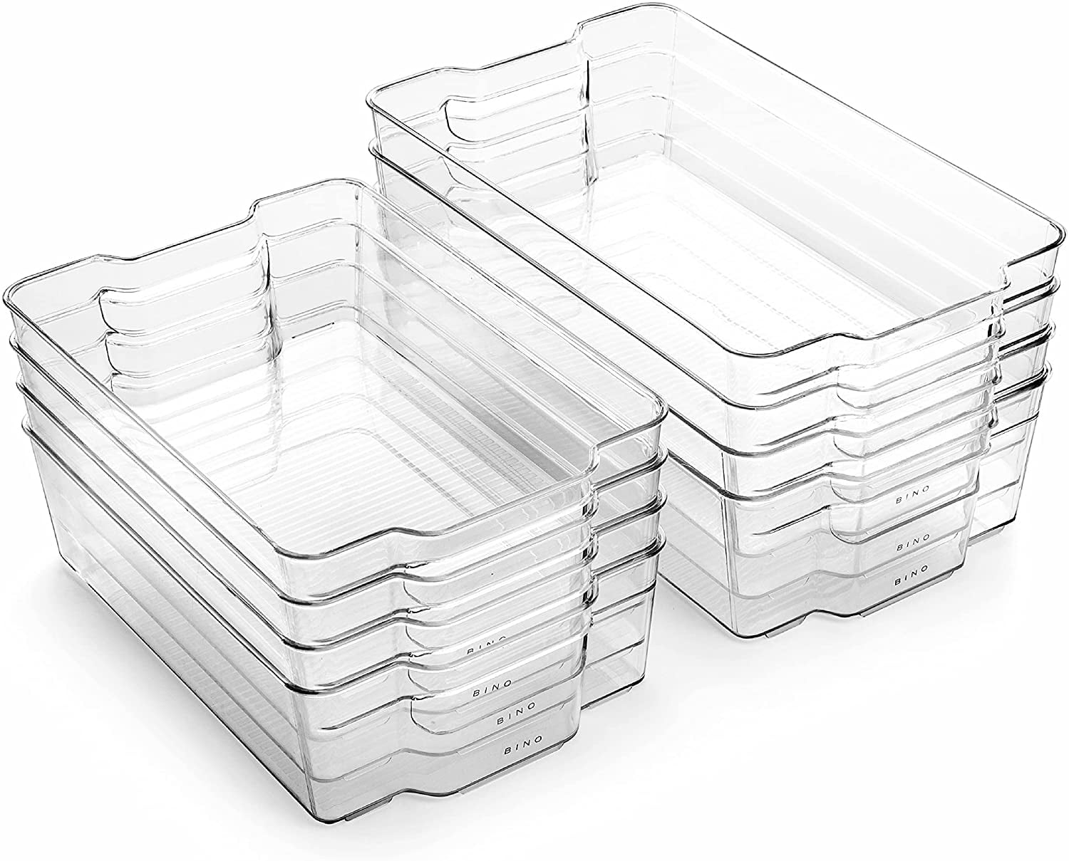 Stackable Multi-Use Storage Organizer Bins, Plastic, BPA-Free, THE ...