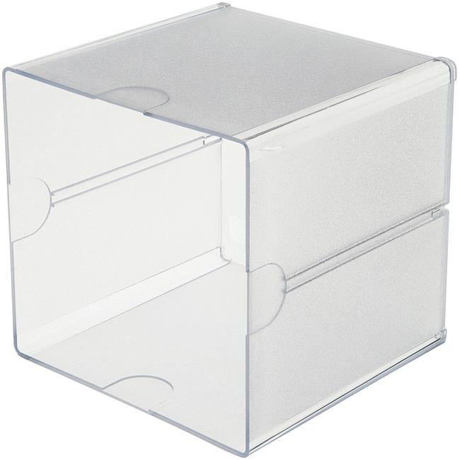 Stackable Open Cube Storage Organizer, 6" x 6" x 6", Clear - Walmart.com