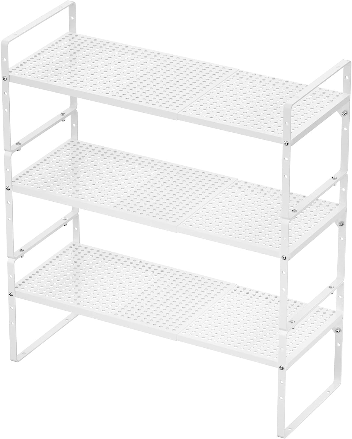 Stackable Organizer Spice Rack Expandable Cabinet Storage Shelf ...