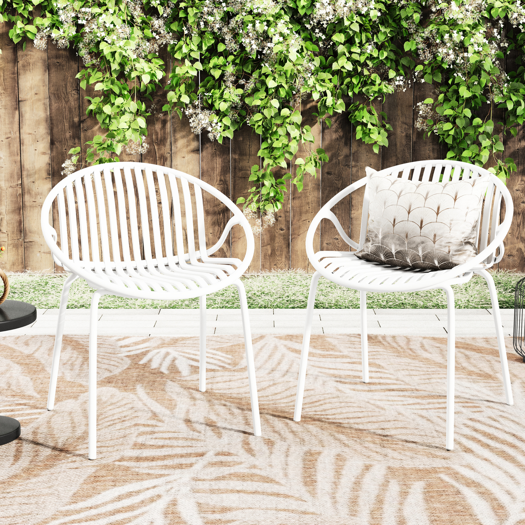 Stackable Outdoor Dining Chairs | Strong Loading Capacity | Airy ...