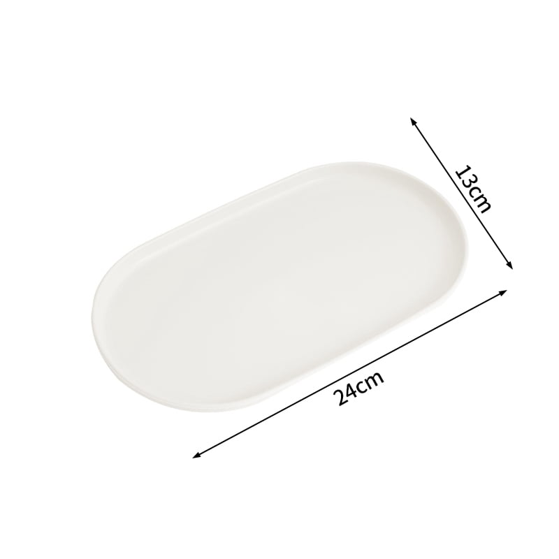 Stackable Oval Tray Nordic Style Storage Trays Dim Sum Fruit Dessert Tray Jewelry Storage ...