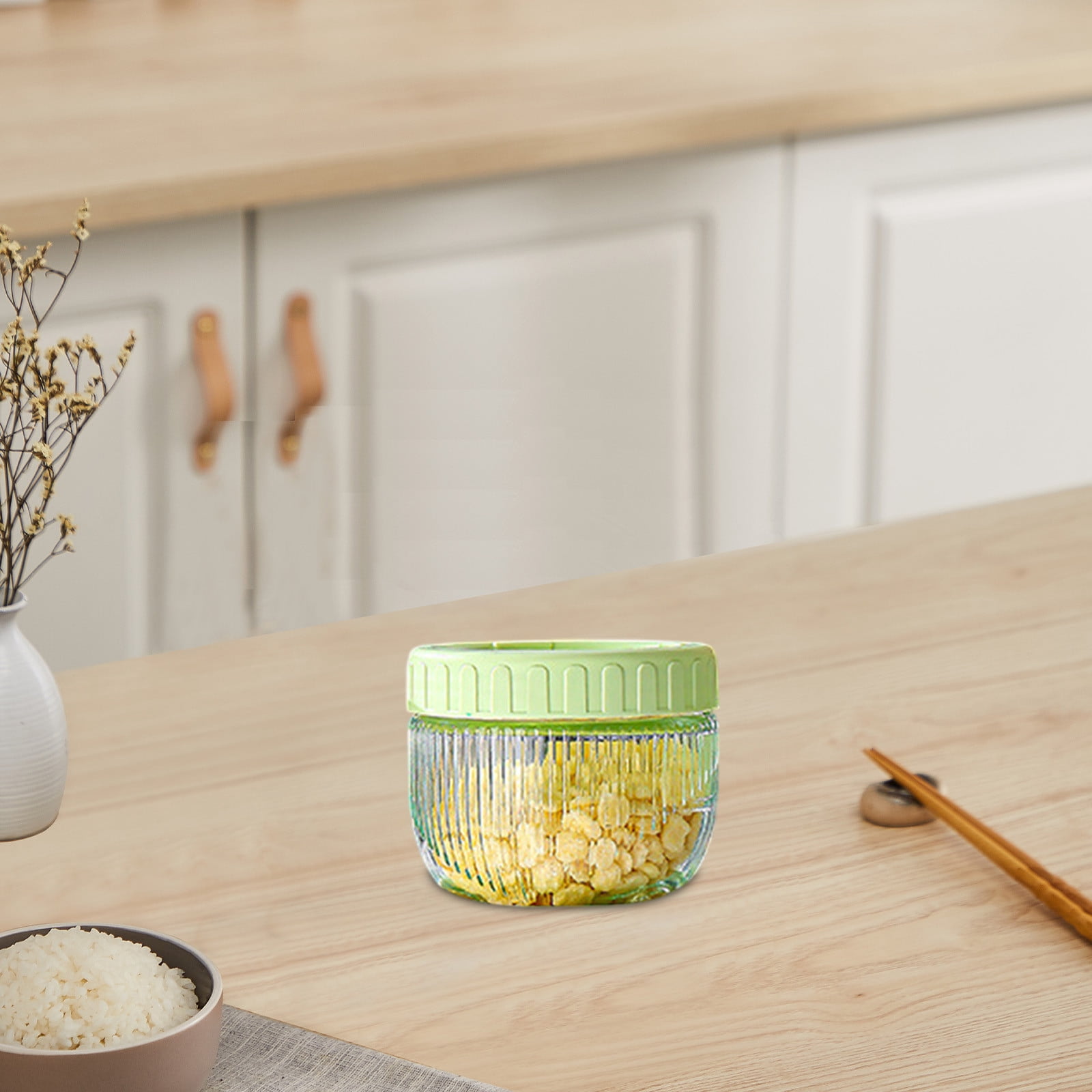 Stackable Paw Glass Jar, Waterproof Glass Storage Jar with Locking Lids ...