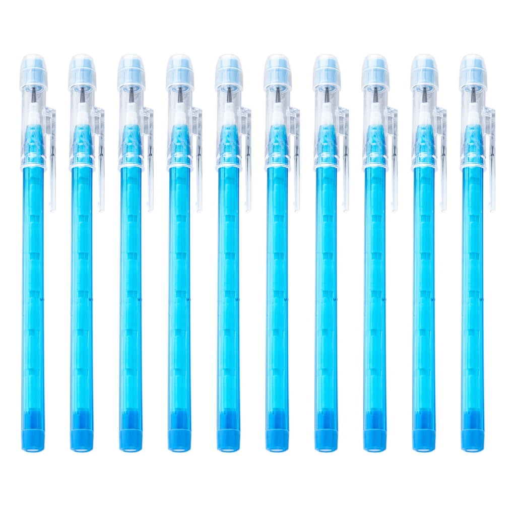 Stackable Pencils Popup Plastic Pencil with Eraser Top Multicolor ...
