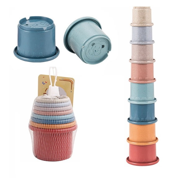 Stackable Pet Drinking Cups Interactive Training Chew Toy for Dogs Cats ...